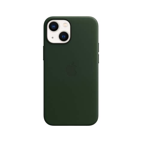 Iphone 13 Mini Leather Case With Magsafe Sequoia Green