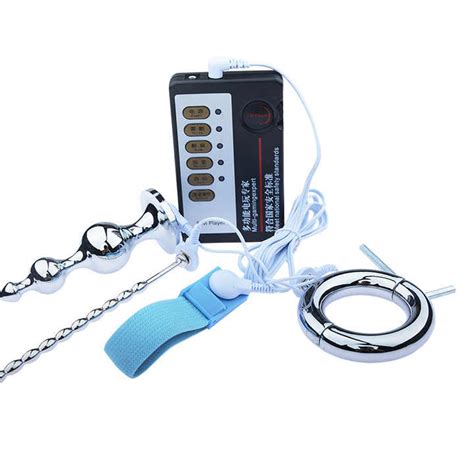 Bdsm Tool Urethral Obstruction Electric Shock Massager Fun Anal Plug