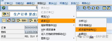 Sap生产订单成本分析 Csdn博客