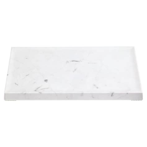 Expressly Hubert® Cerve Collection Rectangular Chrome Riser With Marble