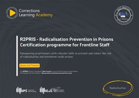 R2pris Radicalisation Prevention In Prisons Certification Programme