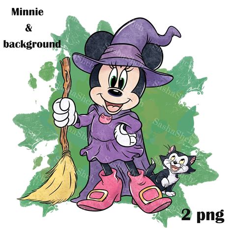 Minnie Mouse Halloween Png Minnie Mouse Witch Clipart Minnie Mouse