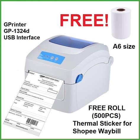 Sulitdeal Gprinter Gp1324d Direct Thermal Printer Barcode Shipping