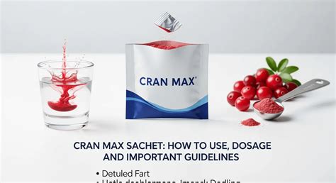 Cran Max Sachet How To Use Dosage Steps And Precautions