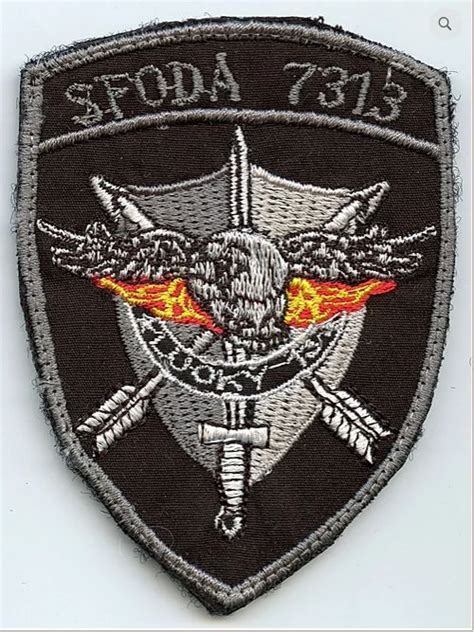 Afghan Made Oda 7313 7th Sfg Patch Special Forces Patch Special Forces Special Force Group