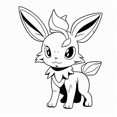 Evoli Ausmalbild Kostenlos Herunterladen