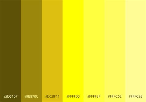 Premium Vector Yellow Gradient Color Palette