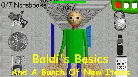 Baldis Basics And A Bunch Of New Items Baldis Basics V141 Mod