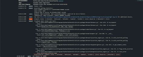 How To Catch Assertion Error In Try Except Block Browser Robot Framework