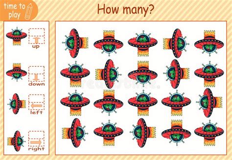 Calculate How Many Elements Will Be Placed On The Right And How Many On The Left Stock Vector