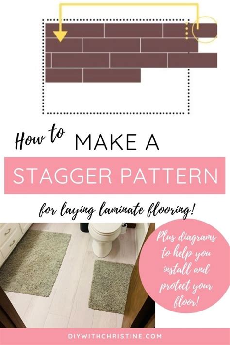 How To Make A Stagger Pattern For Laying Laminate Flooring Pictures Diy With Christine