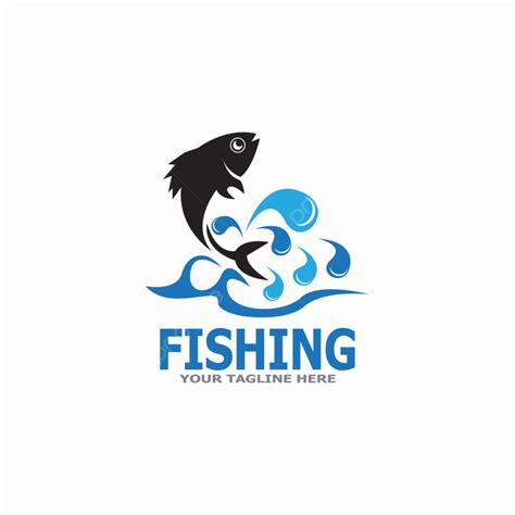 Fishing Template Silhouette Png Free Fish Logo Template Abstract