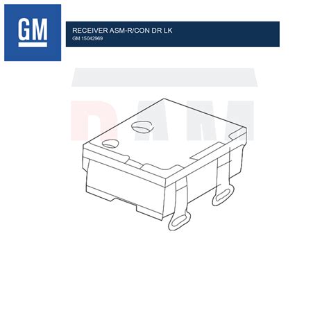 Gm 15042969 Receiver Asm Rcon Dr Lk