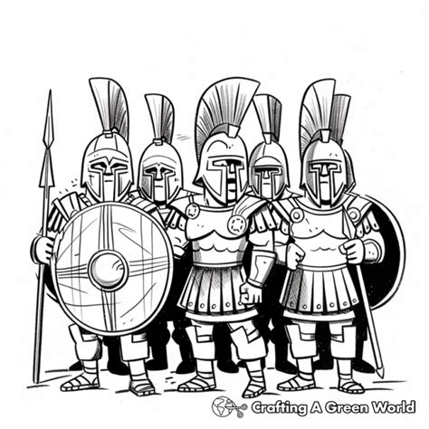 Spartan Coloring Pages Free And Printable