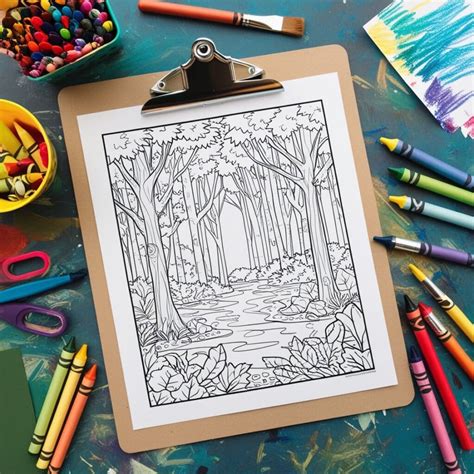 25 Forest Coloring Pages