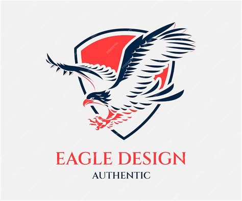 Premium Vector The Flying Eagle Logo Vector