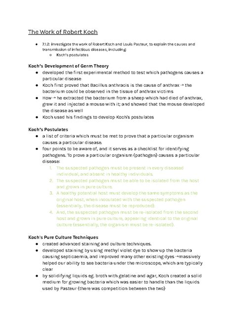 Robert Koch And Louis Pasteur Pioneers Of Germ Theory And Disease
