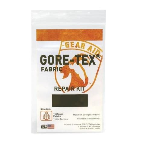 Gore Tex Repair Kit 2 Patches Medium Weight Black