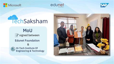 Mou Edunet Microsoft Tech Saksham 20 December 2022 Hiet