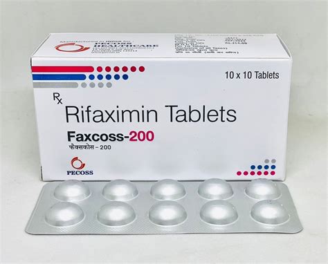 Faxcoss 200 Rifaximin 200 Mg Tablets At ₹ 2140box Pecoss Healthcare