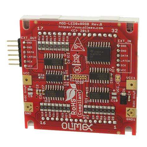 Mod Led8x8rgb Olimex Ltd Development Boards Kits Programmers Digikey