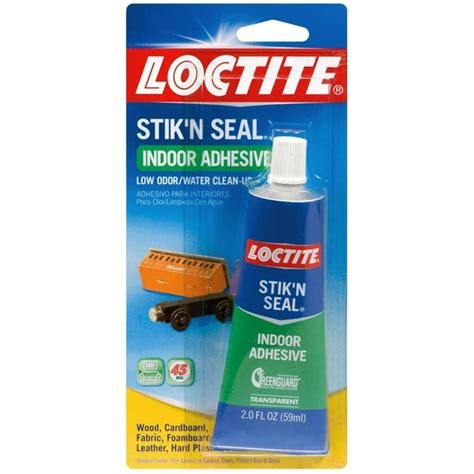Loctite Stik N Seal Indoor Adhesive Clear 2 Ounce Tube