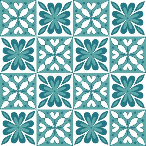 Square Mosaic For Ceramic Tile Design Emerald Green Color Vector Illustration Stock Vector