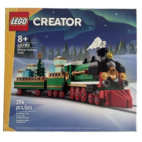 Toys New Lego Creator Winter Holiday Steam Locomotive Train 4700