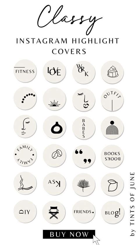 🌸classy Instagram Highlight Covers Neutral Instagram Icons Story Highlights Beige Modern