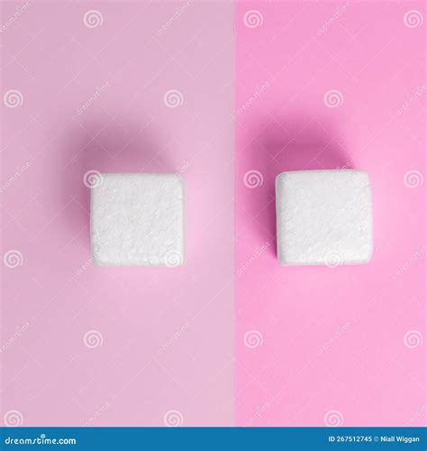 White Styrofoam Cubes Lying On Coloured Desk Brand New Information