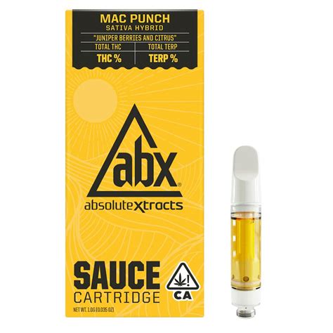 Abx Mac Punch Sauce Cartridge 1g Abx Absolutextracts