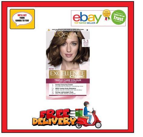 Loreal Paris Excellence Creme Permanent Hair Dye Natural Golden Brown