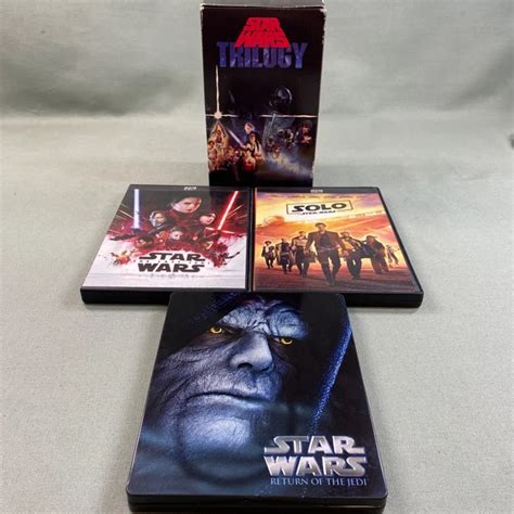 Star Wars Original Trilogy Vhs Box Episodes 1 3 And 6 Dvd The Last Jedi