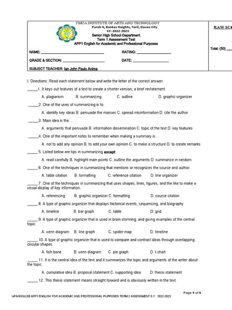 Grade 11 Eapp Term 1 Assessment B Pdf Internet