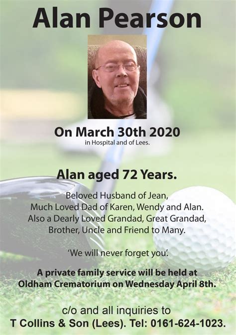 Alan Pearson Oldham Independent Funeral Services