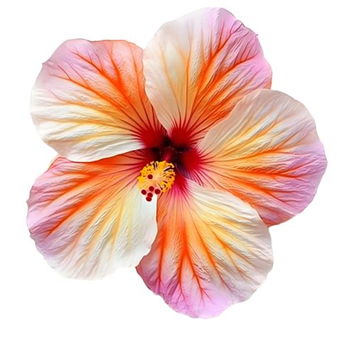 Delicate Multi Colored Hibiscus Flower Illustration 58362945 Png