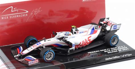 143 Minichamps 2021 Formula 1 Mick Schumacher Haas Vf 21 47 Belgian