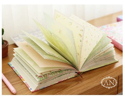 Kawaii Korean Colored Notebook Thickness Students Vicedeal