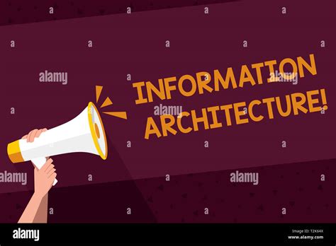 Writing Note Showing Information Architecture Business Concept For