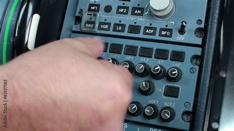 Cockpit Cabin Pilot Switch Controls Aircraft Airbus A320 A319 Stock 비디오 Adobe Stock