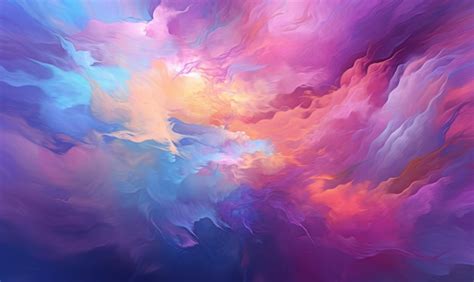 Premium Ai Image A Multicolor Cloud Swirls The Sky Background Arwork