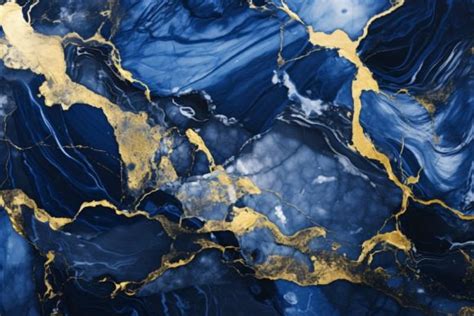 Blue And Gold Marble Texture Graphic By Forhadx5 · Creative Fabrica