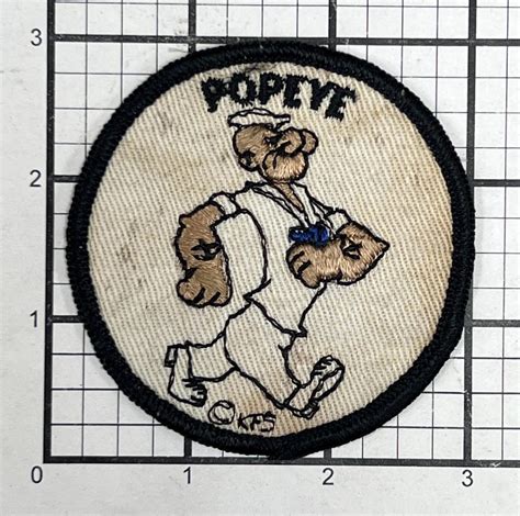 Vintage 1970s Popeye Patch Rare Collectible Etsy