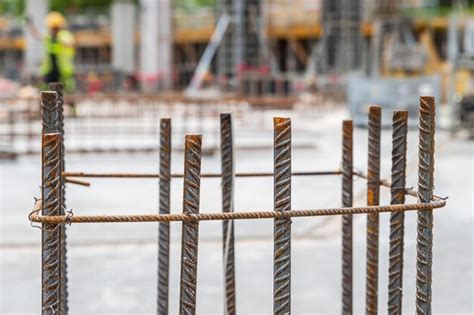 Premium Photo Ribbed Steel Bars Reinforcement Reinforcing Ribbed