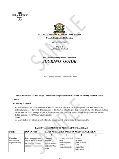 612 2 Nlsc Sample 24 Guide Pdf Rubric Academic Accuracy And Precision