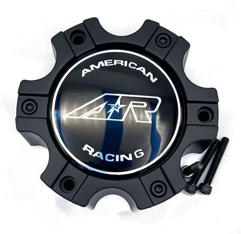 American Racing Center Cap Ar708 Matte Black 6 Lug American Racing M563mbar