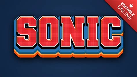 Sonic Generador De Efectos De Texto
