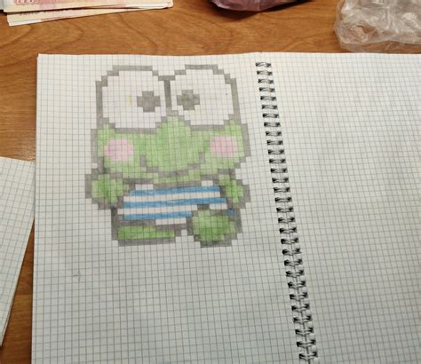 Pixel Art Keroppi 🐸 Dibujos Bonitos Garabatos Lindos Dibujos Fáciles