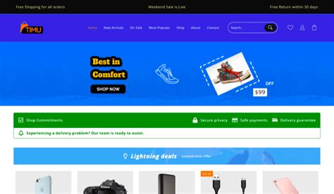 Timu Wordpress Ecommerce Website Template Like Temu 2025