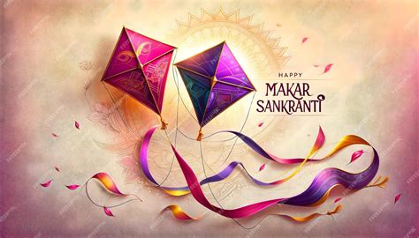 Premium Ai Image Makar Sankranti Poster Illustration